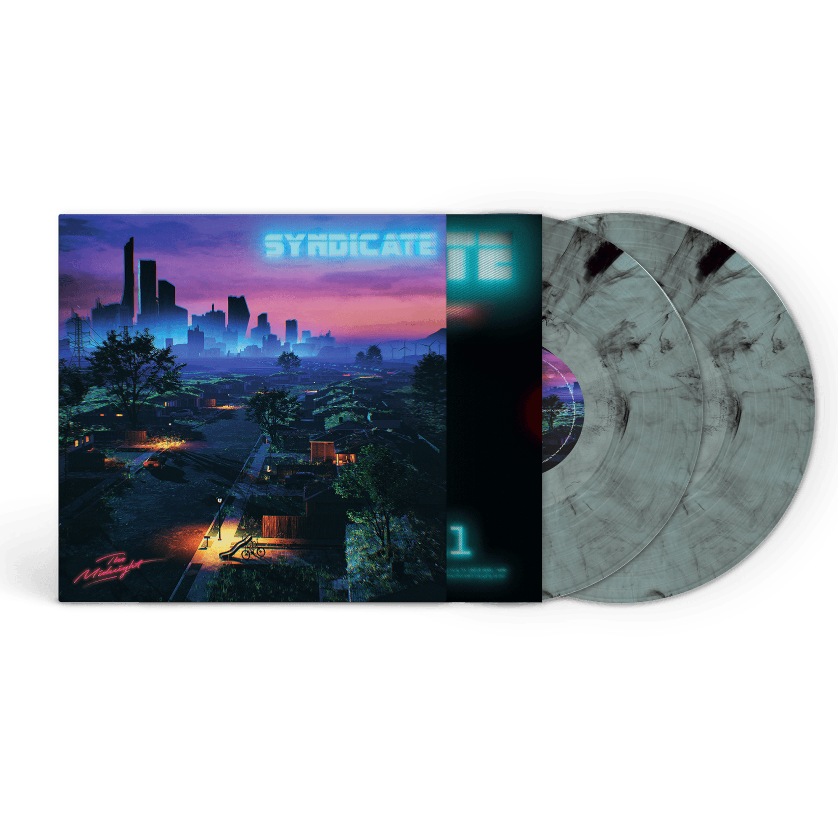 The Midnight “Syndicate” LP [Grey Marble] – Boro Records